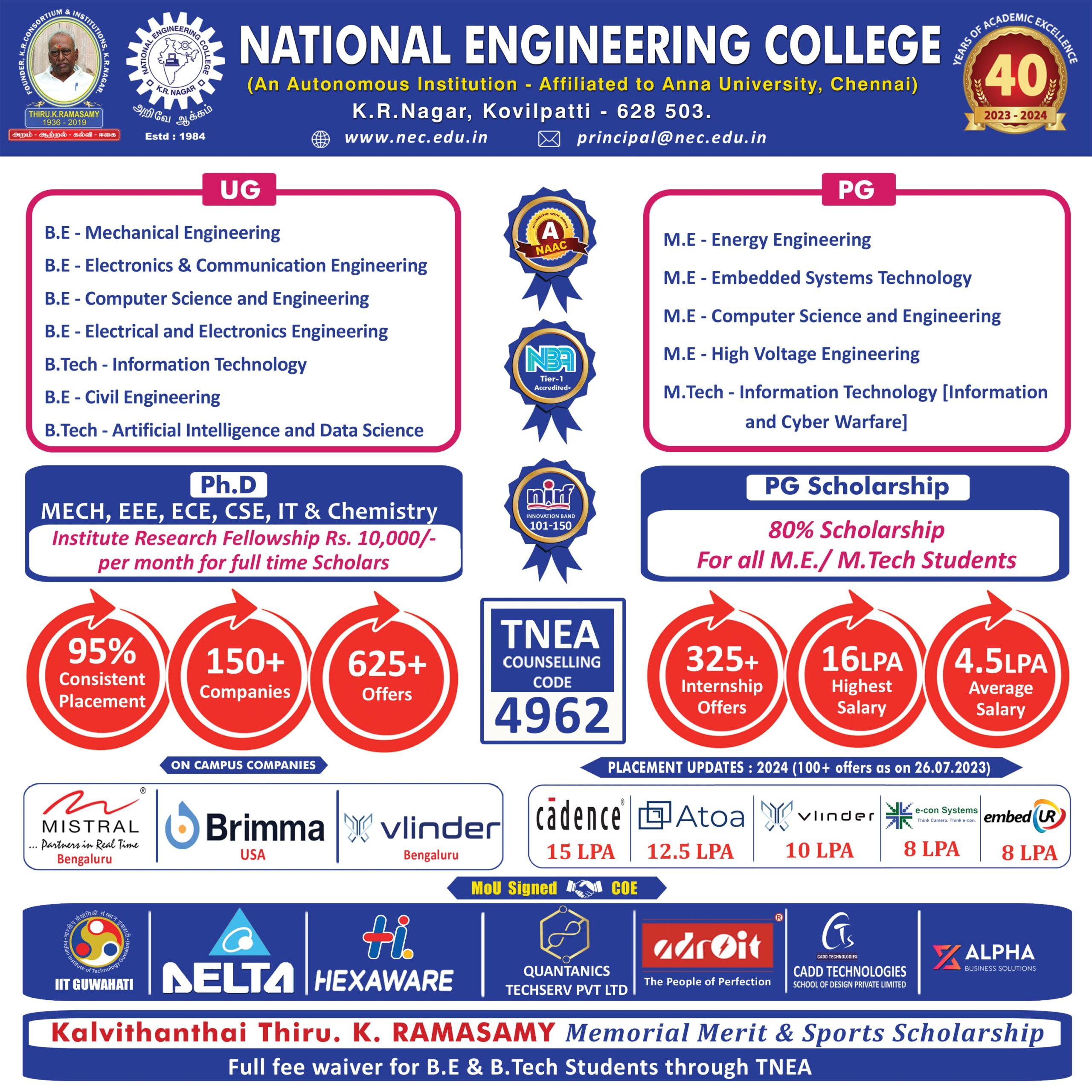 Admission - National Engineering College